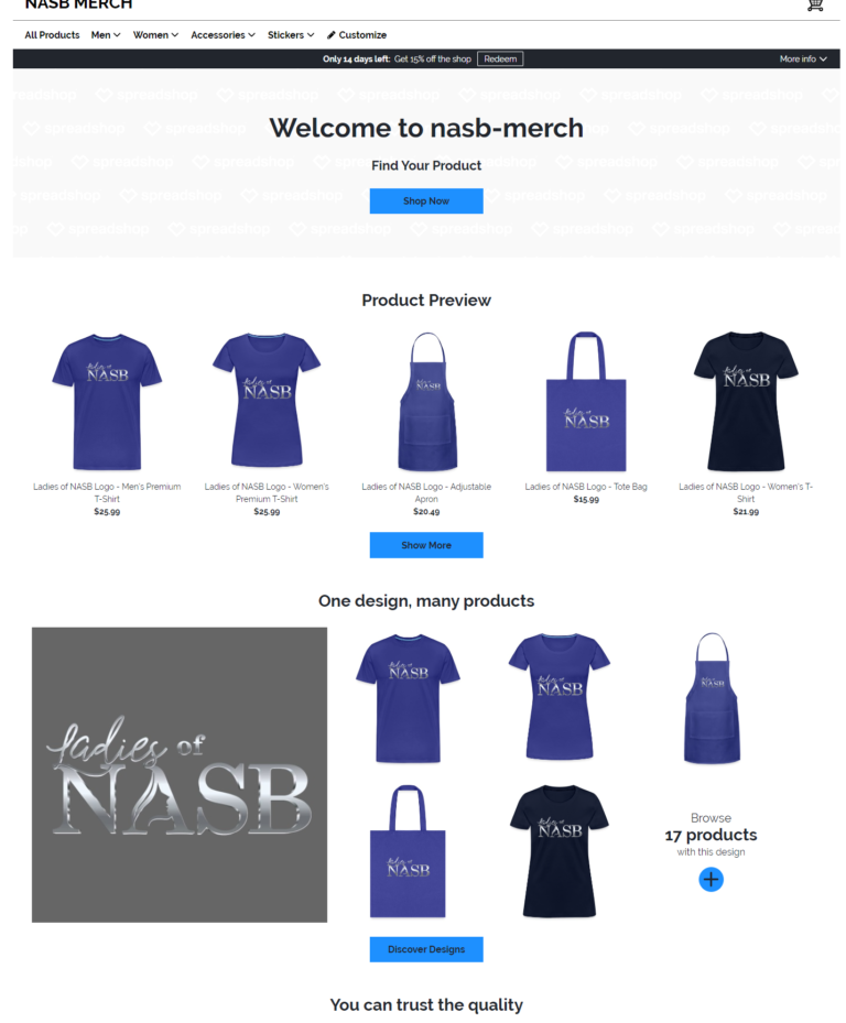 NEW Print On Demand Merch! – NASB NATION